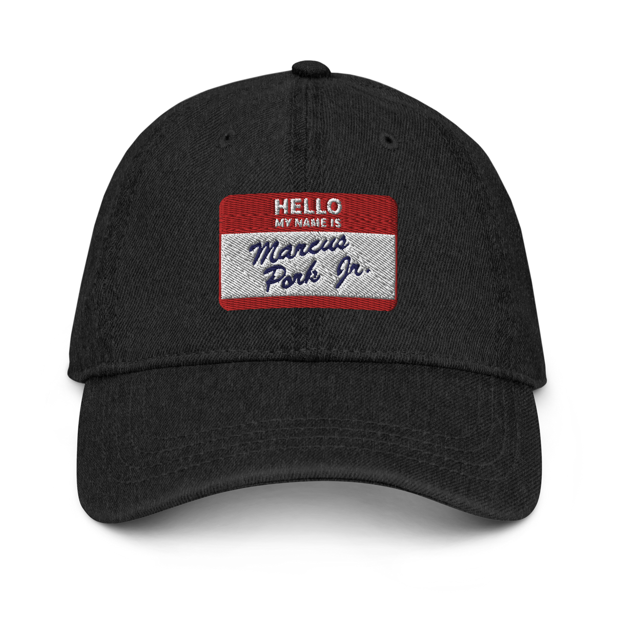 Denim Name Tag Hat (Jr.) – Marcus Pork