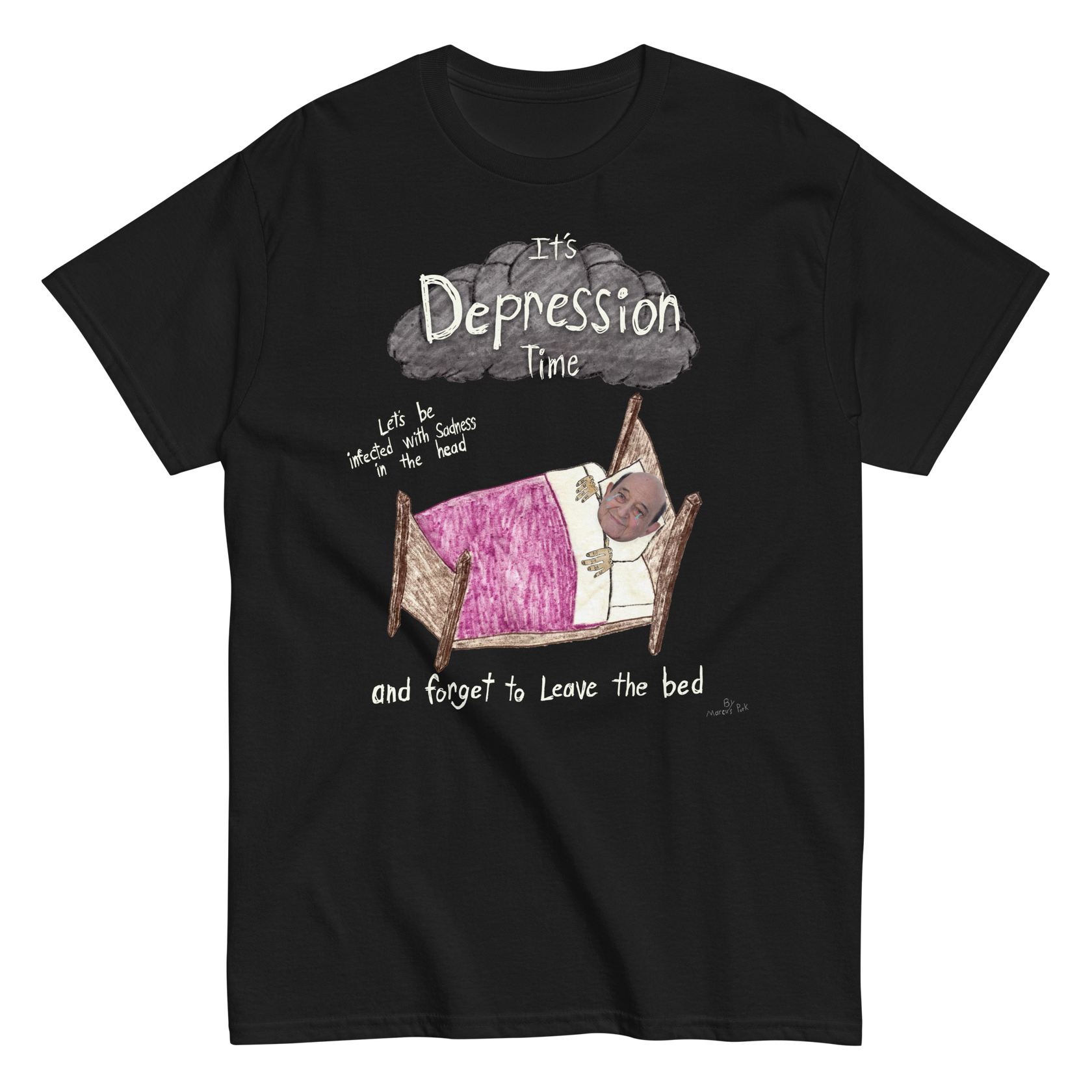 Depression Time T-Shirt – Marcus Pork